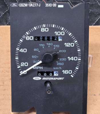 NOS 87-88-89 Ford Fox Body Mustang Motorsports 160mph Speedometer 1987 ...