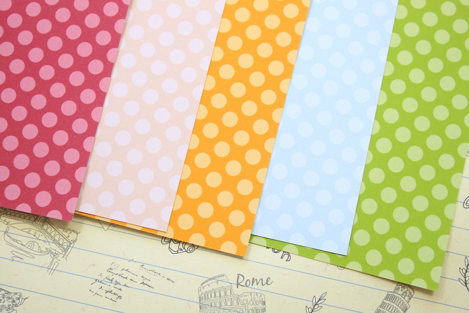 Vibrant Dots Cardstock 250gsm fancy polka dot card stock wedding craft ...