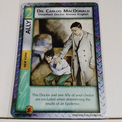 MYTHOS CCG (NEW AEON)-- DR. CARLOS MACDONALD --NM / MINT | eBay