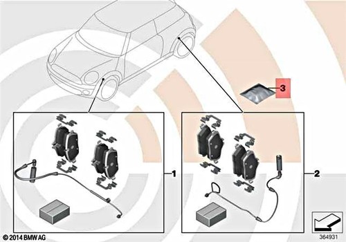 Genuine BMW MINI BMW I ROLLS-ROYCE Anti-Squeal Brake Pad Paste ...