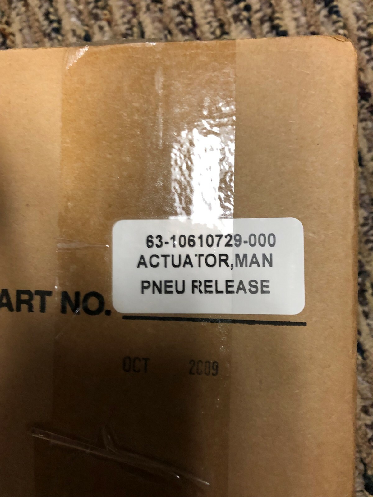 Kidde Fenwal 63-10610729-000 Manual Pneumatic Actuator 1-061-0729 for ...