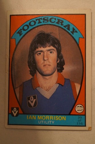 Footscray - Scanlens Football Card - Ian Morrison | eBay Australia