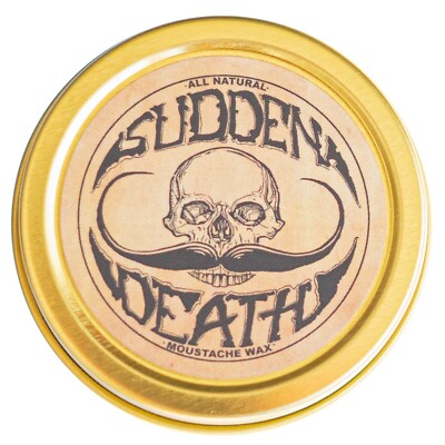 Sudden Death Mustache Wax (Strong Hold, Easy Application) By Death Grip ...