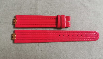 Ferrari Strap 17mm - 15 in Red Leather Newoldstock | eBay