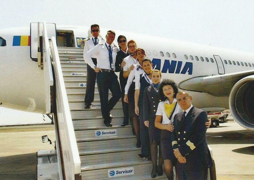 Tarom Romania Airbus A310 - Crew Stewardess - postcard | eBay