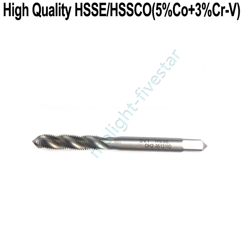 HSSE Schrader Tyre Valve Thread Tap Machine Spiral Fluted Taps 5V1 6V1 ...