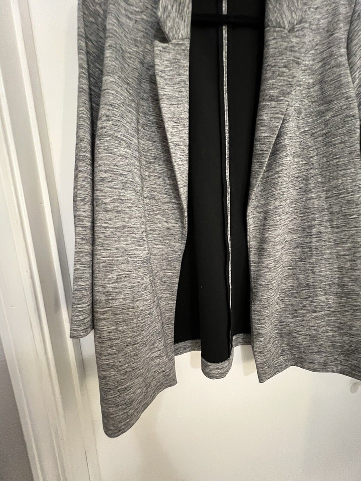 Women’s XL Forever 21 Contemporary Gray Open Front Blazer Jacket | eBay