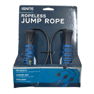 Ignite Ropeless Jump Rope, Blue/Black, Cardio Workout, Pro Quality NEW ...