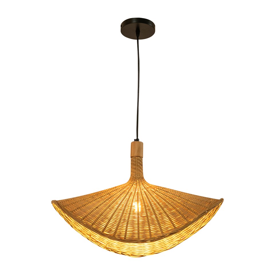 Retro Pendant Light Woven Hanging Chandelier Kitchen Dining Room ...