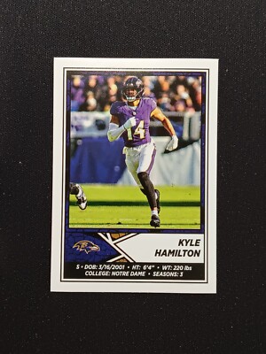 2024 NFL Sticker & Card Collection Sticker #118 Kyle Hamilton ...