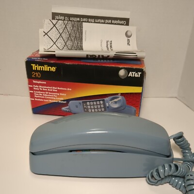 Vintage AT&T Timeline 210 Telephone Blue | eBay