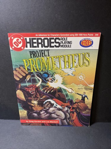 DC HEROES ROLE PLAYING MODULE GAMEBOOKS #208 PROJECT PROMETHEUS | eBay