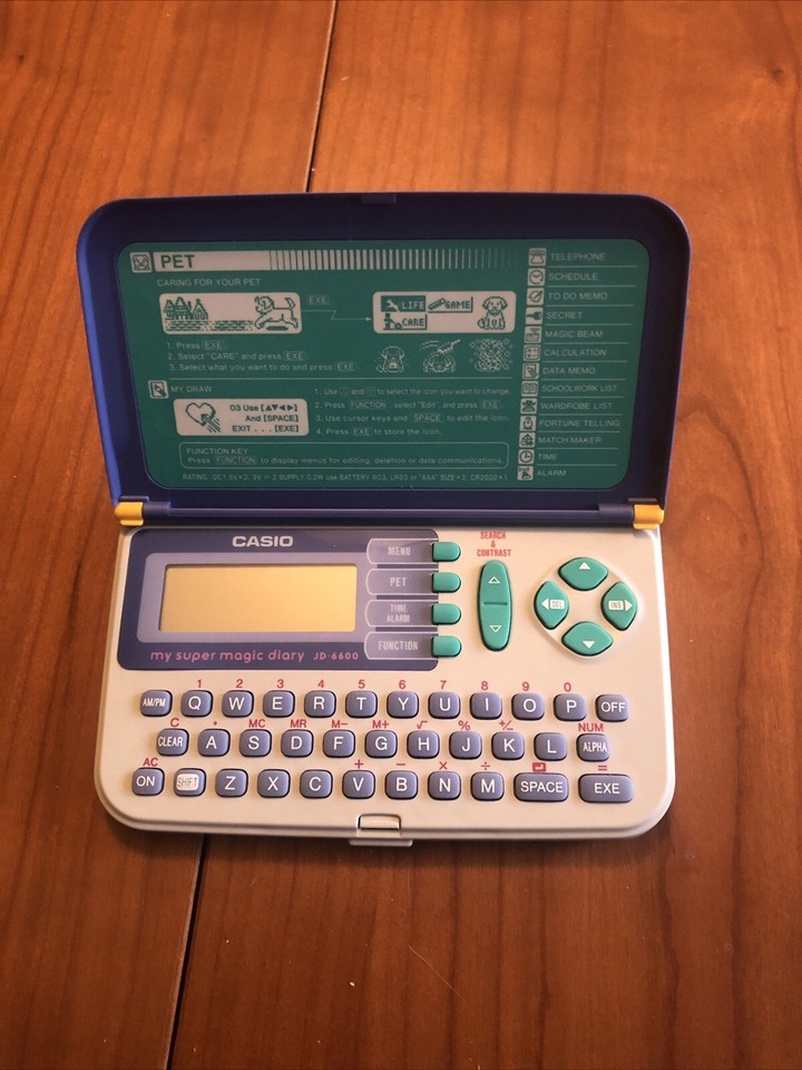 RARE PERFECTLY WORKING JD-6600 Casio My Super Magic Diary Pet Action | eBay