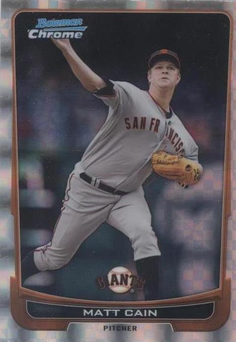 2012 Bowman Chrome - Matt Cain #195 X-Fractor for sale online | eBay