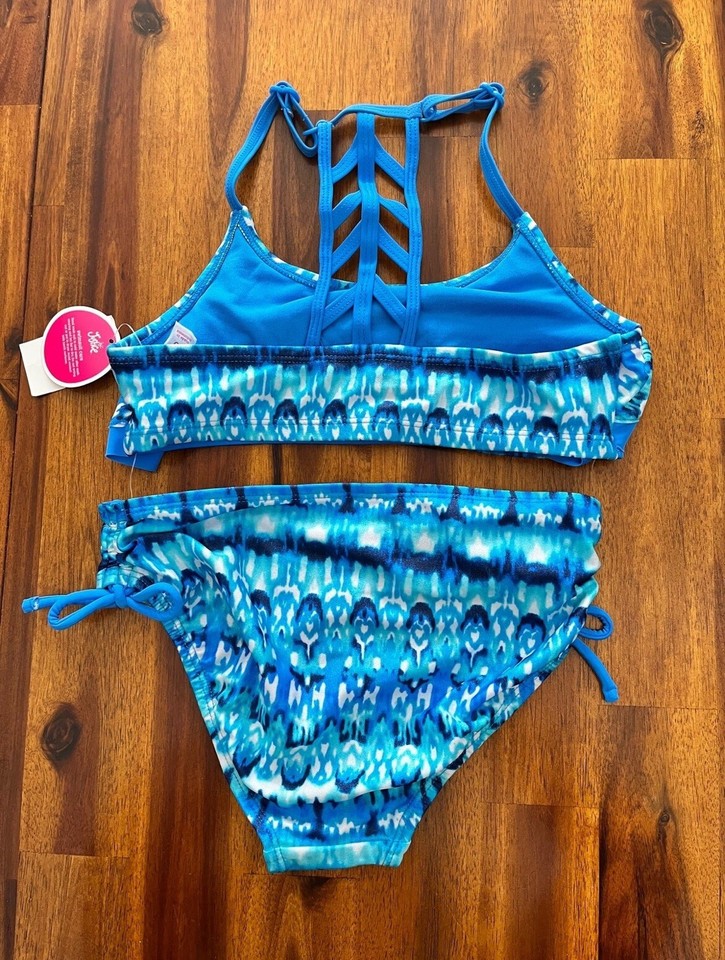 Justice Swim Girls Size 10 Swimsuit Bathing Suit Tie Dye Bikini NWT NEW ...
