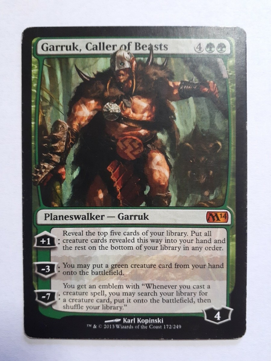 Garruk Caller Of Beasts Garruk's Calling (Casual MTG Deck)