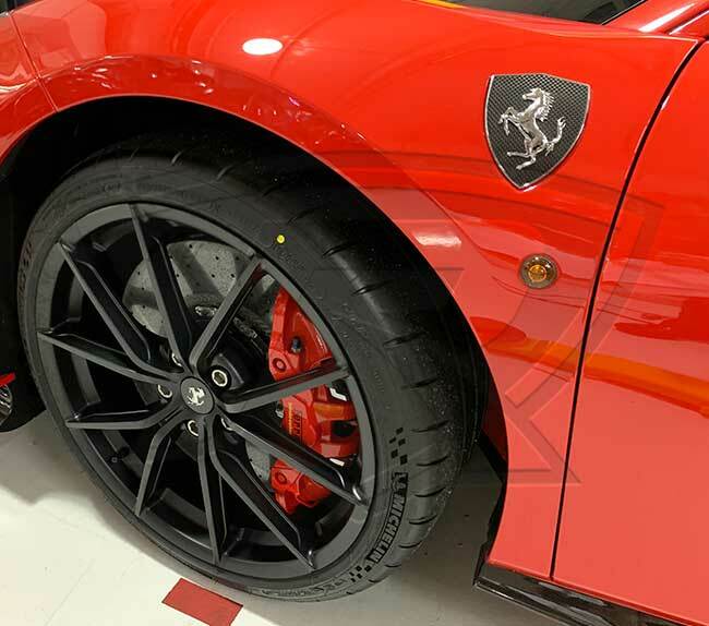 Ferrari 488 Pista & Pista Spider Carbon Fiber Fender Shields Incl. 2 PN ...
