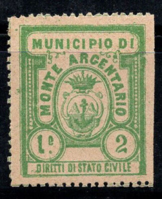 Monte Argentario - Postfrisch 100% Italien fiskalisch 2 Lire ...