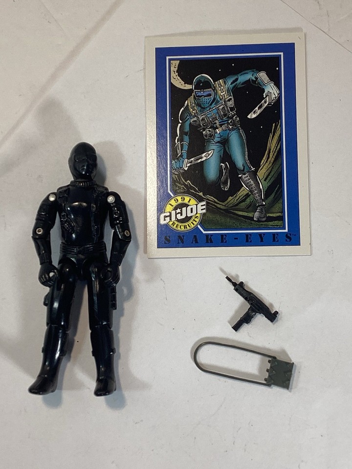 VINTAGE GI JOE ARAH SNAKE EYE'S 1983 V1.5 COMPLETE WITH 91 TRADING CARD ...