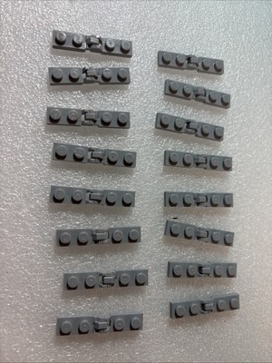 Lot 16 Pairs Lego Hinge Plate 1x2 Locking 44301 & 44302 Light Bluish ...