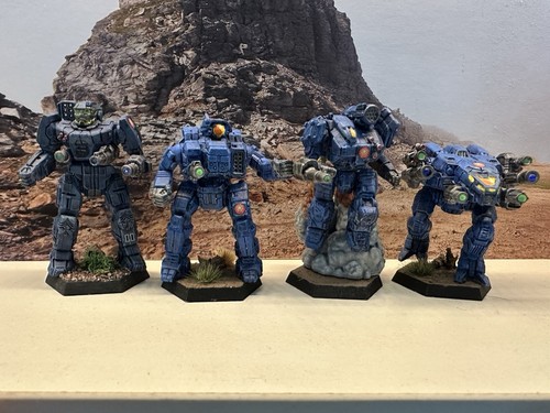 Pro Painted Battletech Battlemech Lance Of Davion Heavy mechs | eBay