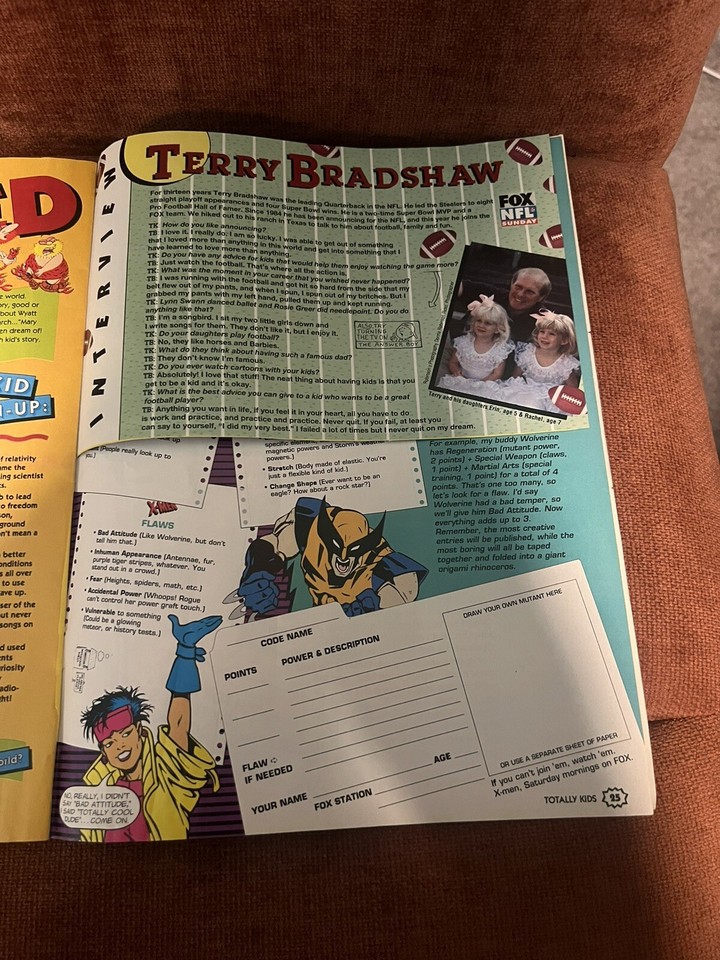 Fox Kids Club Totally Kids Magazine Autumn 1994 Mighty Morphin Power ...