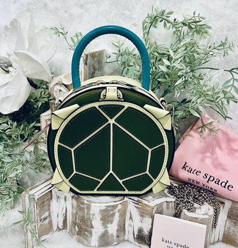 Kate Spade Andi Turtle Purse Canteen Collectible Sea Turtle Green ...