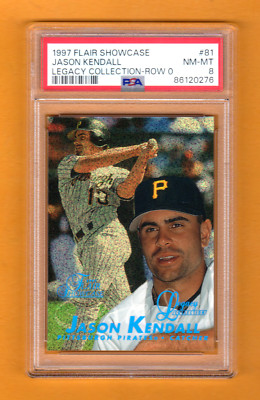 JASON KENDALL 1997 FLAIR SHOWCASE LEGACY COLLECTION ROW 0 # /100 NEW PSA 8 POP 1 | eBay