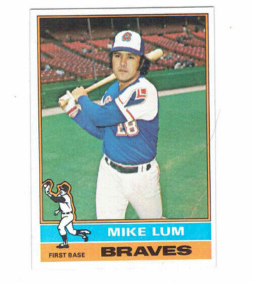 Mike Lum Atlanta Braves 1B #208 Topps 1976 #Baseball Card | eBay