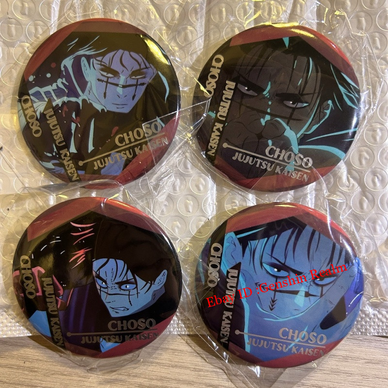 4Pcs/Set Anime Jujutsu Kaisen Choso Brooch Decor Badge Backpack Pendant ...
