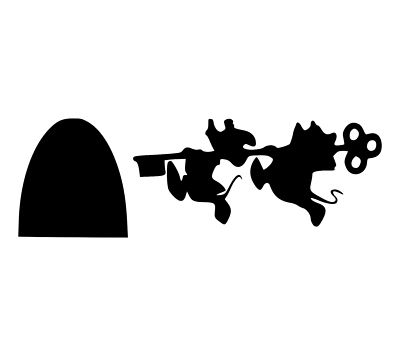Cinderella Mice Silhouettes The Mice Help Cinderella To Make Her Gown