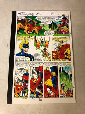 CAPTAIN MARVEL #61 comic art color guide 1979 ELYSIUS KILL MARVEL ...