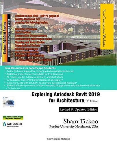 Exploring Autodesk Revit 2019 for Architecture, 15th Edition - VERY ...