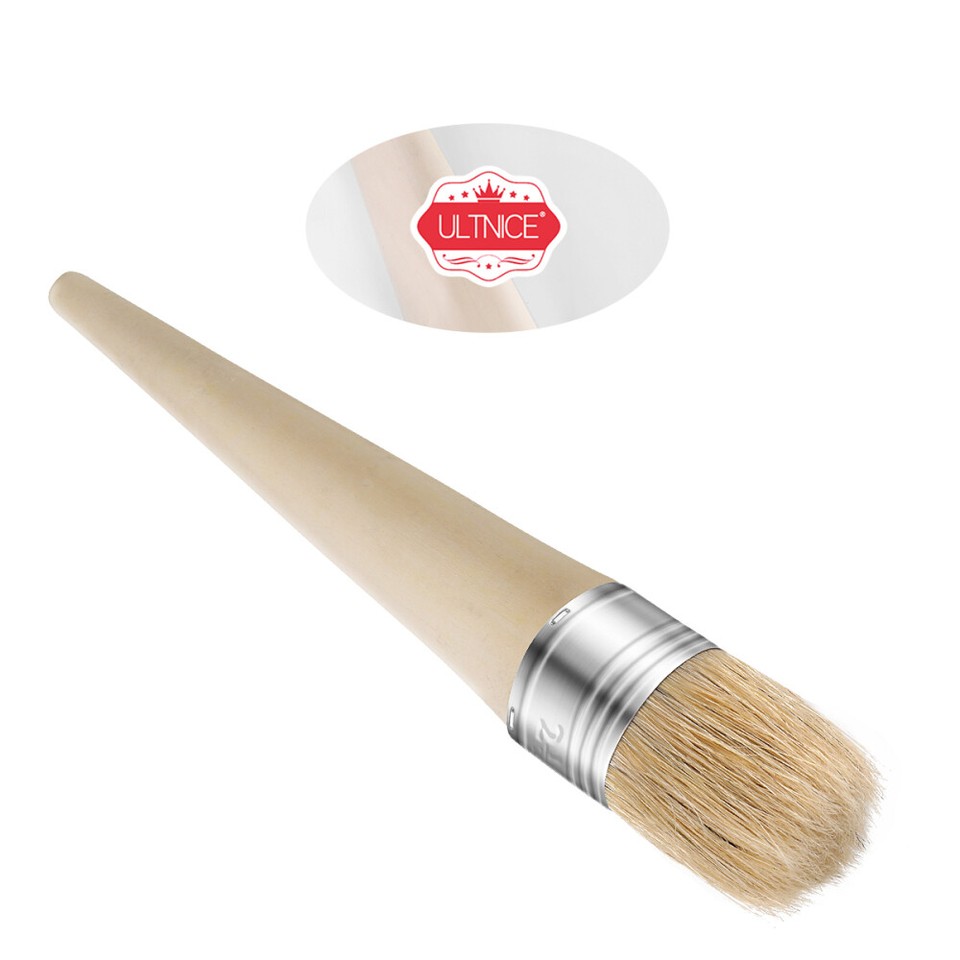 40mm Large Round Head Paint Brush Waxing Brush for Wood and Furniture ...