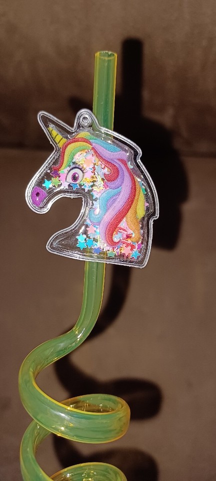 24pk Crazy Straws With Unicorns for Kids Silly Straws Plastic Straws ...