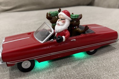 Vtg Chevy Impala Low Rider Santa Claus &Reindeer Gemmy Working Great ...