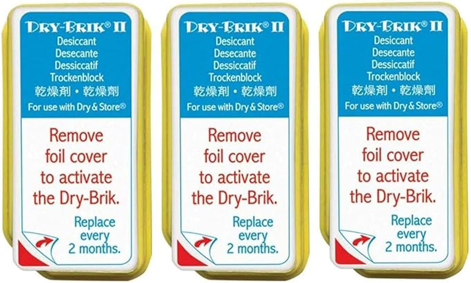 Dry-Brik® II Desiccant Blocks - 3 Blocks (1 Pack of 3 Blocks ...