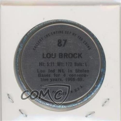 1971 Topps Coins Lou Brock #87 HOF | eBay
