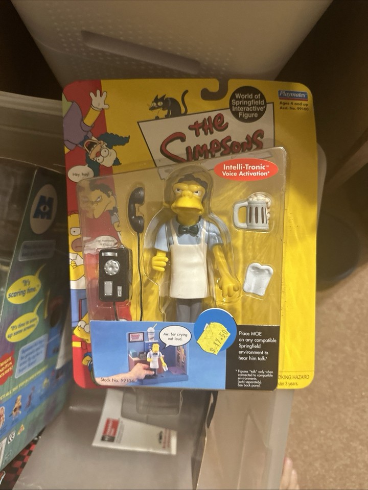 Simpsons Moe Szyslak Bartender Action Figure Series 3 Toy Intelli ...