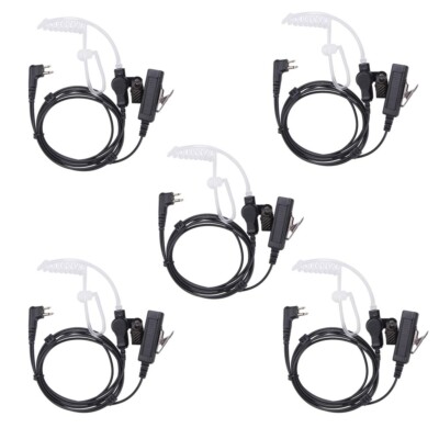 10X 2Pin Covert Acoustic Tube Headset For Motorola PR400 XTN600 GP350 ...