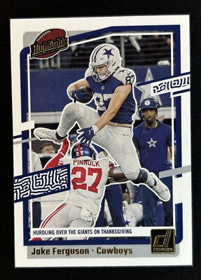 Jake Ferguson #H-JFE 2023 Panini Donruss Football Thanksgiving ...