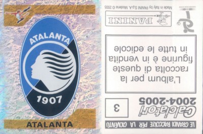 CALCIATORI PANINI 2004-05 -Figur-Sticker Nr. 2 * Atalanta ...