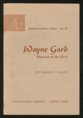 Ramon F ADAMS / Wayne Gard Historian of the West 1st Edition 1970 | eBay