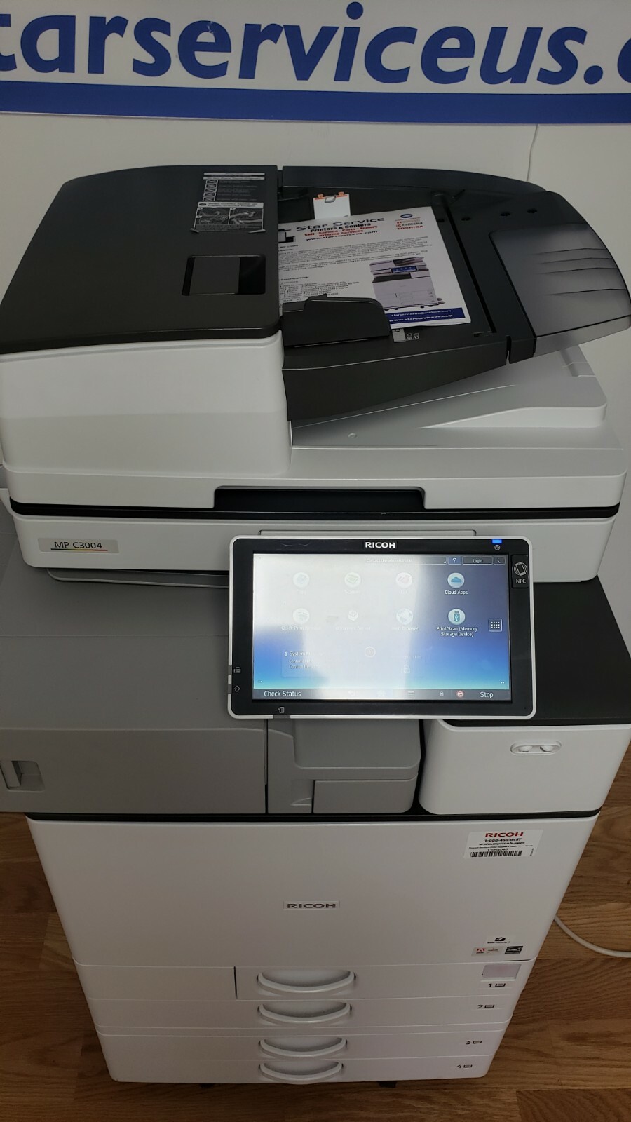 Ricoh MPC 3504 MP C3504 Laser Color Printer, Copier Scanner Tabloid 35 ...