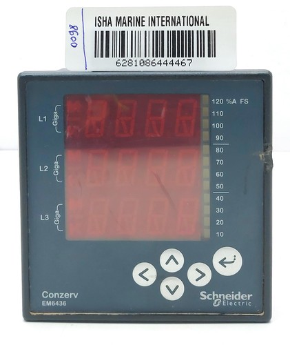 Schneider Electric EM6436 Load Monitor Conzerv 0098 6281086444467| eBay