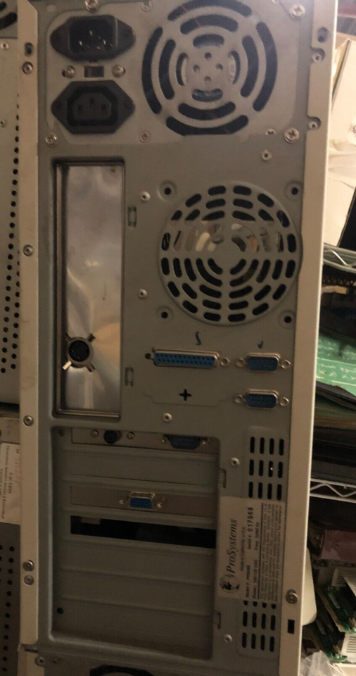 Vintage Retro PC Case Beige Computer Case AT atx mid Power White Used ...