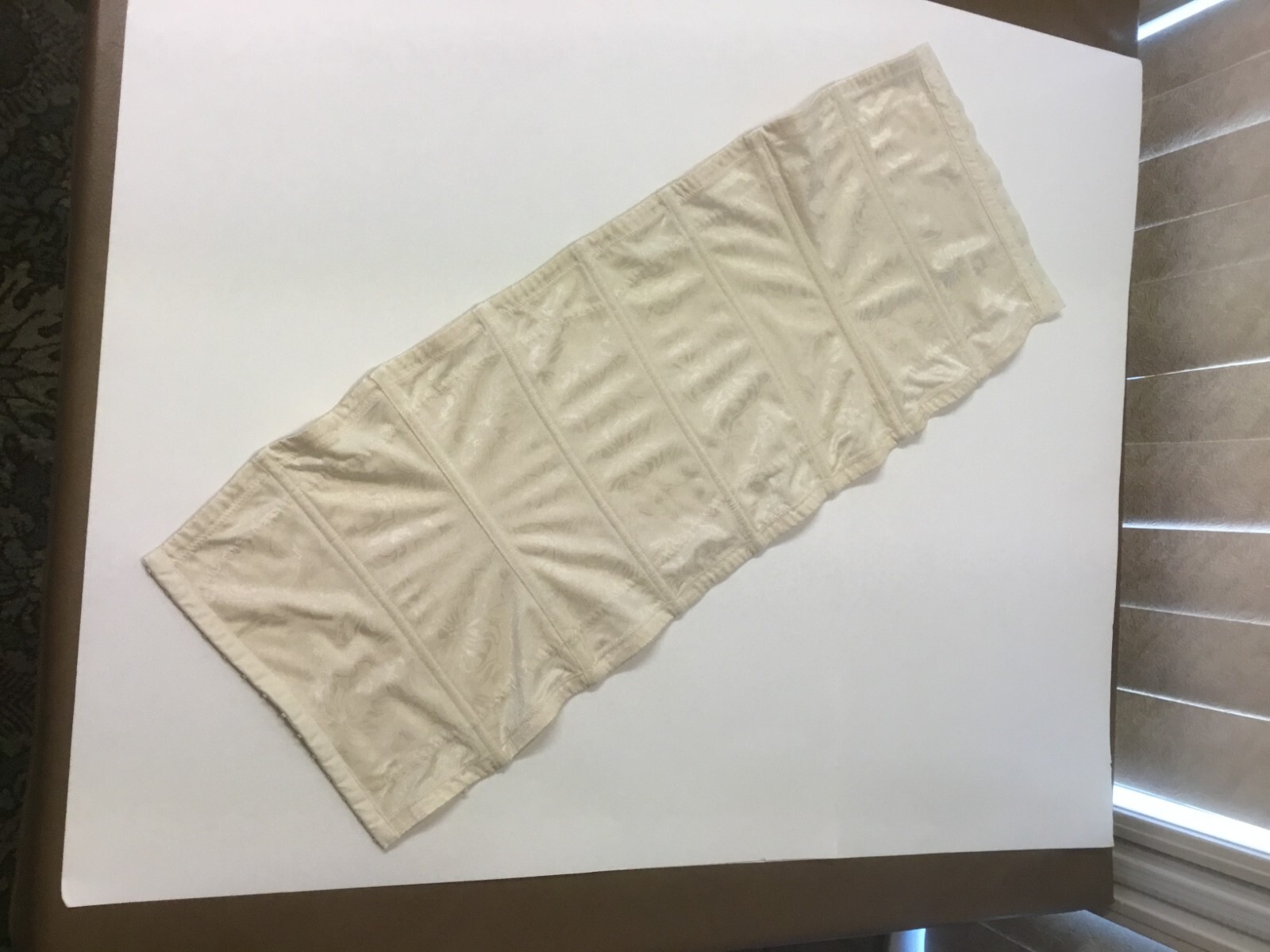 Maidenform Flexees Waist Nipper Cincher Shapewear Corset Ivory Floral ...