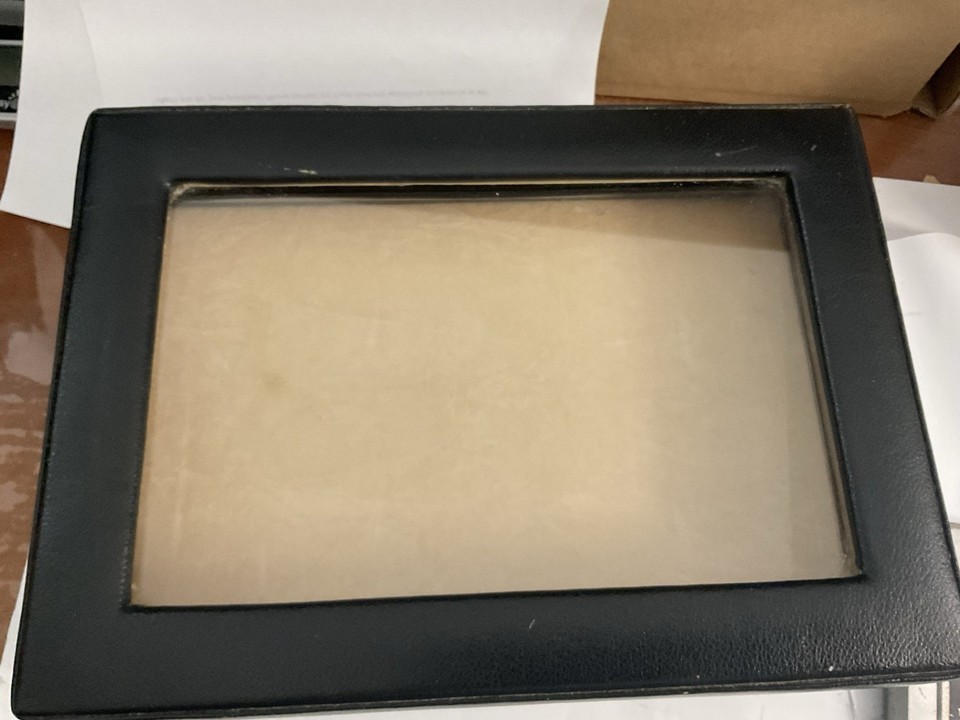 Rare Wolf Designs Leather Pen Case-Up To 20 Pens Display Box-Black ...