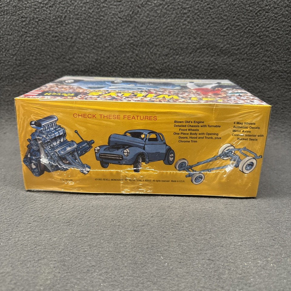 Revell '41 Willys Competition Coupe Model 1/25 Kit Stone Woods Cook ...