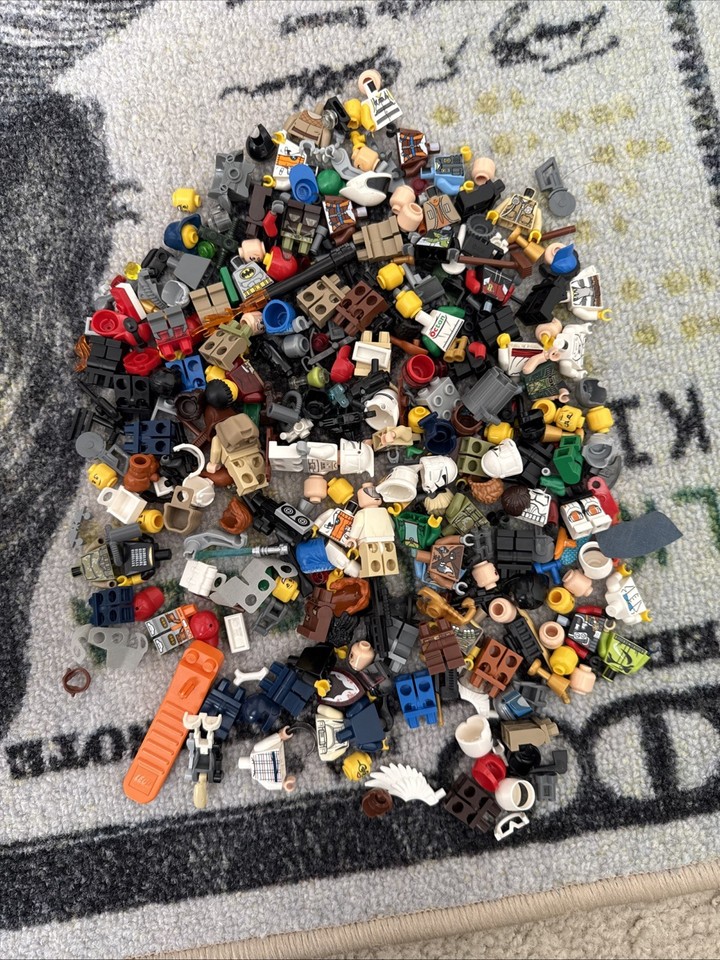 LEGO Bulk Random Mini figures, Old And New Hairs, Heads, Torsos, Legs ...